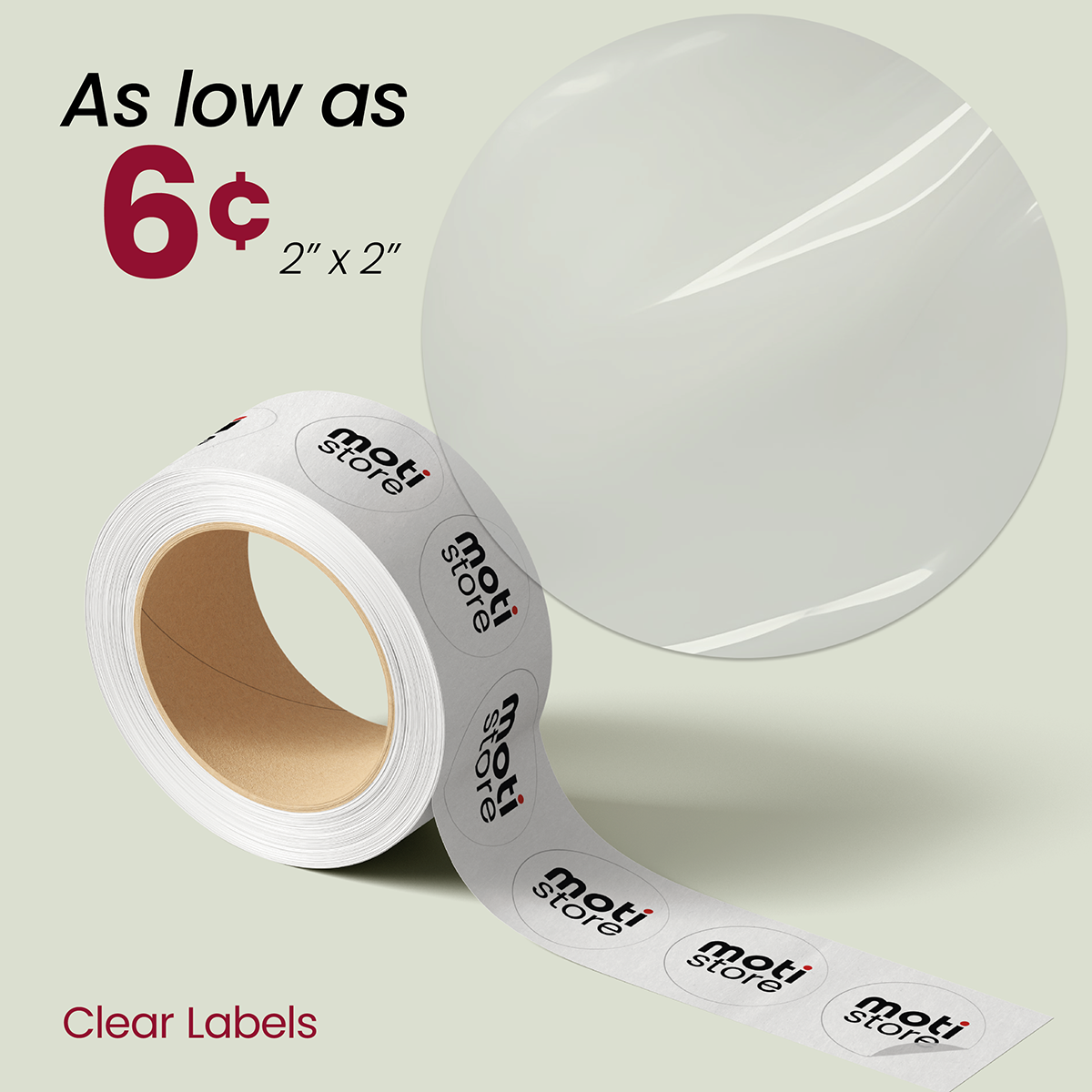Motistore US. Clear Label